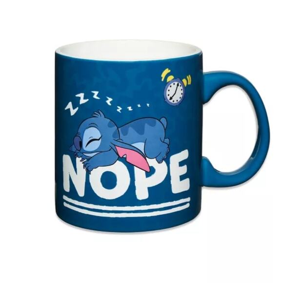 Disney | Dining | Lilo Stitch Sleeping Stitch Nope 2 Ounce Coffee Mug ...